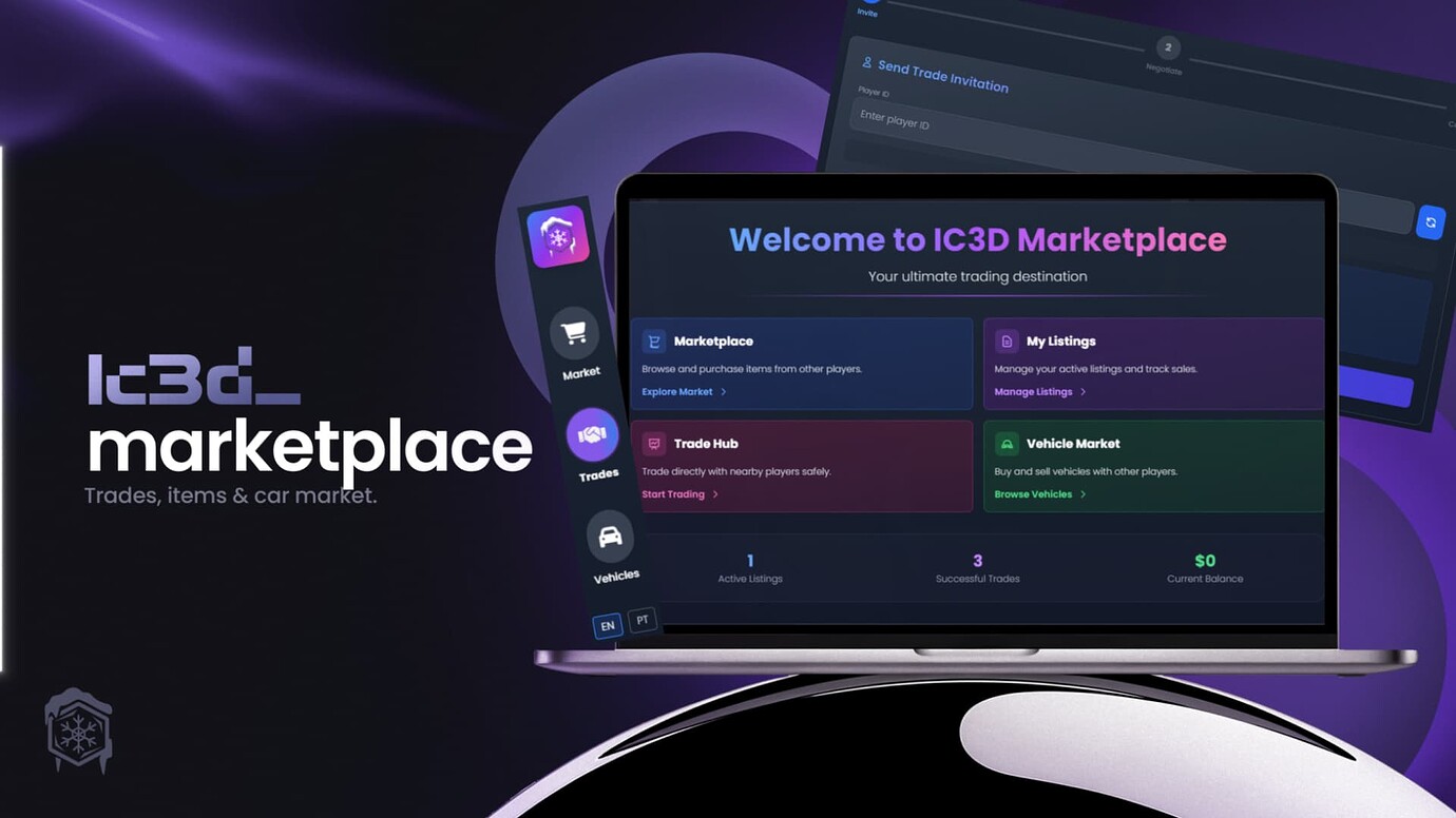 Advanced Marketplace System | Trades, Item Market, Car Market & Clean ...