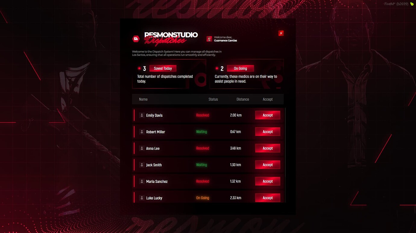 [ESX] RS | Dispatch System – Ambulance Dispatches | Optimized ...