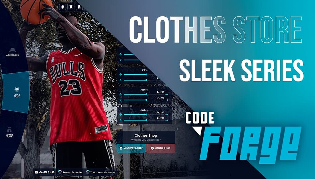 Sleek Clothes Stores with ShareOutfit... compatible with Illenium Appearance [ESX/QB] - FiveM ...