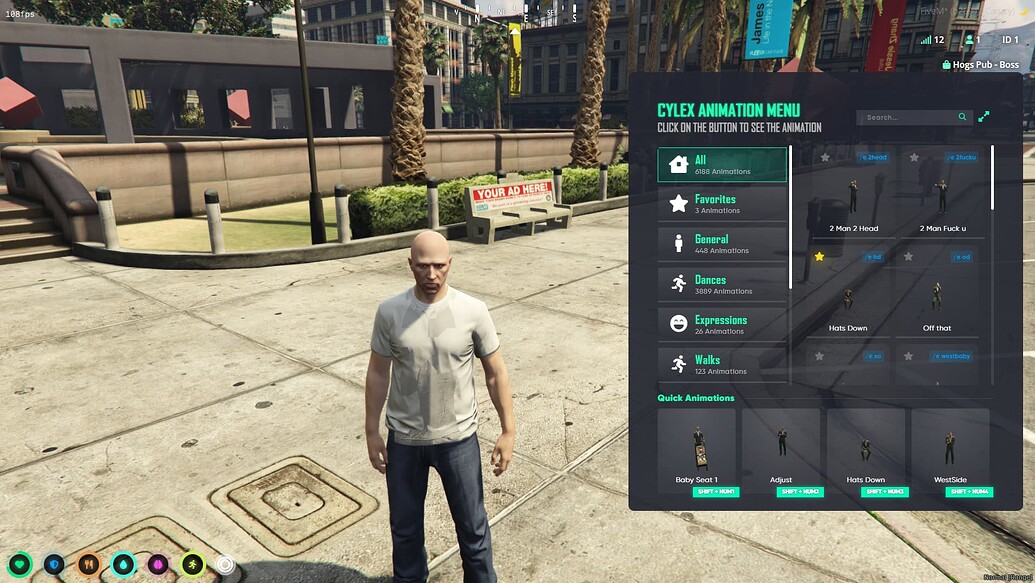 [PAID] [STANDALONE] NEW UI UPDATE! Cylex ANIMATION MENU V2 +6700 EMOTE ...