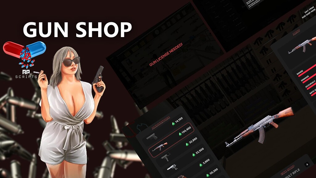[ESX/QB][PAID][50% OFF SALE]New Gun Stores Locations & Script💥 - FiveM Releases - Cfx.re Community