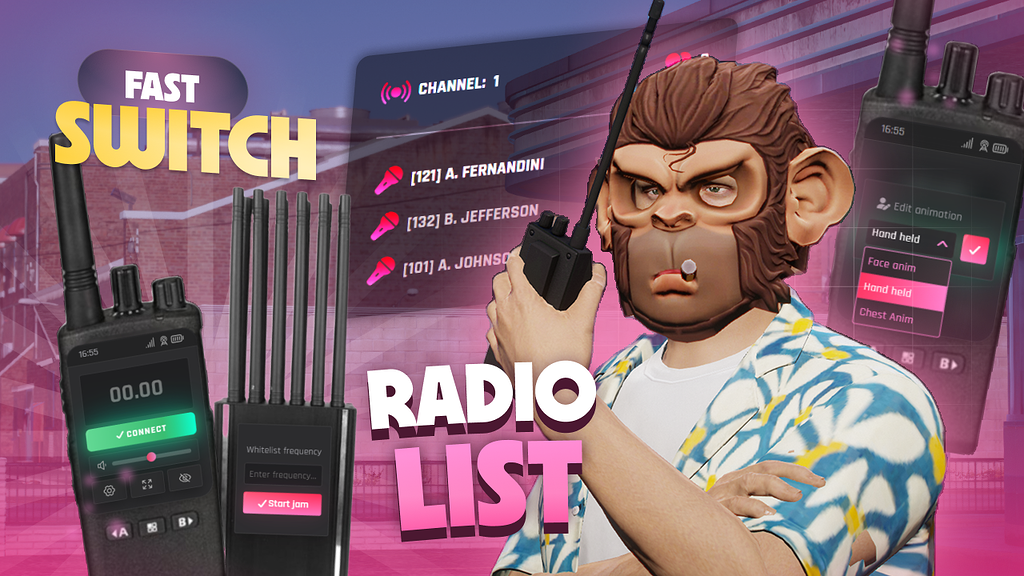 [PAID] Fivem RadioList & Radio for pma-voice radio animation select ...