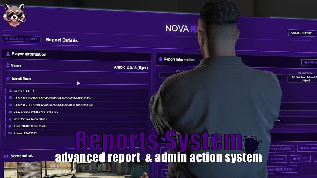 Nova Reports for FiveM | Handle reports, take actions, log to Discord - FiveM Releases - Cfx.re ...