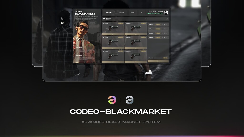 Codeo BlackMarket - Advanced BlackMarket Script (ESX-QB) - FiveM ...