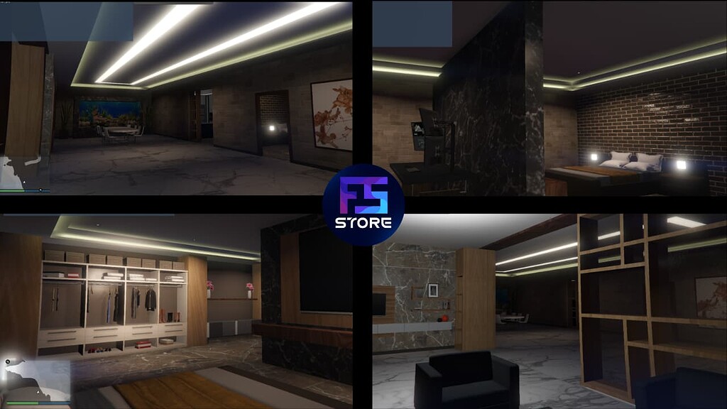 Futuristic Housing Shell 05 – Unfurnished + Furnished at $3.50 USD ...