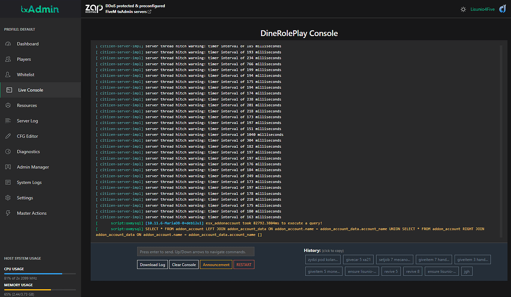 Issue with FiveM server - Server Discussion - Cfx.re Community