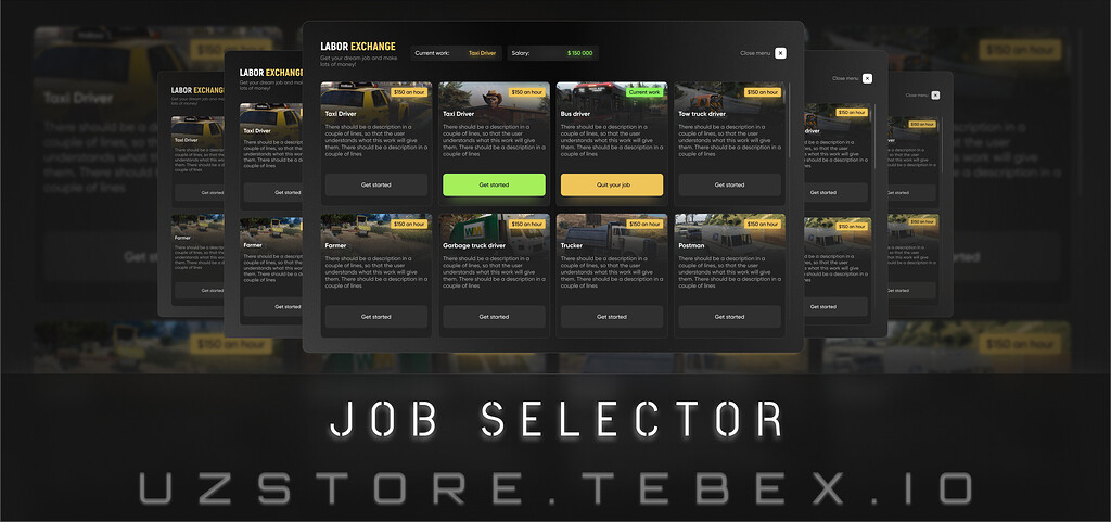 [QBCore - ESX] Job Selector - FiveM Releases - Cfx.re Community
