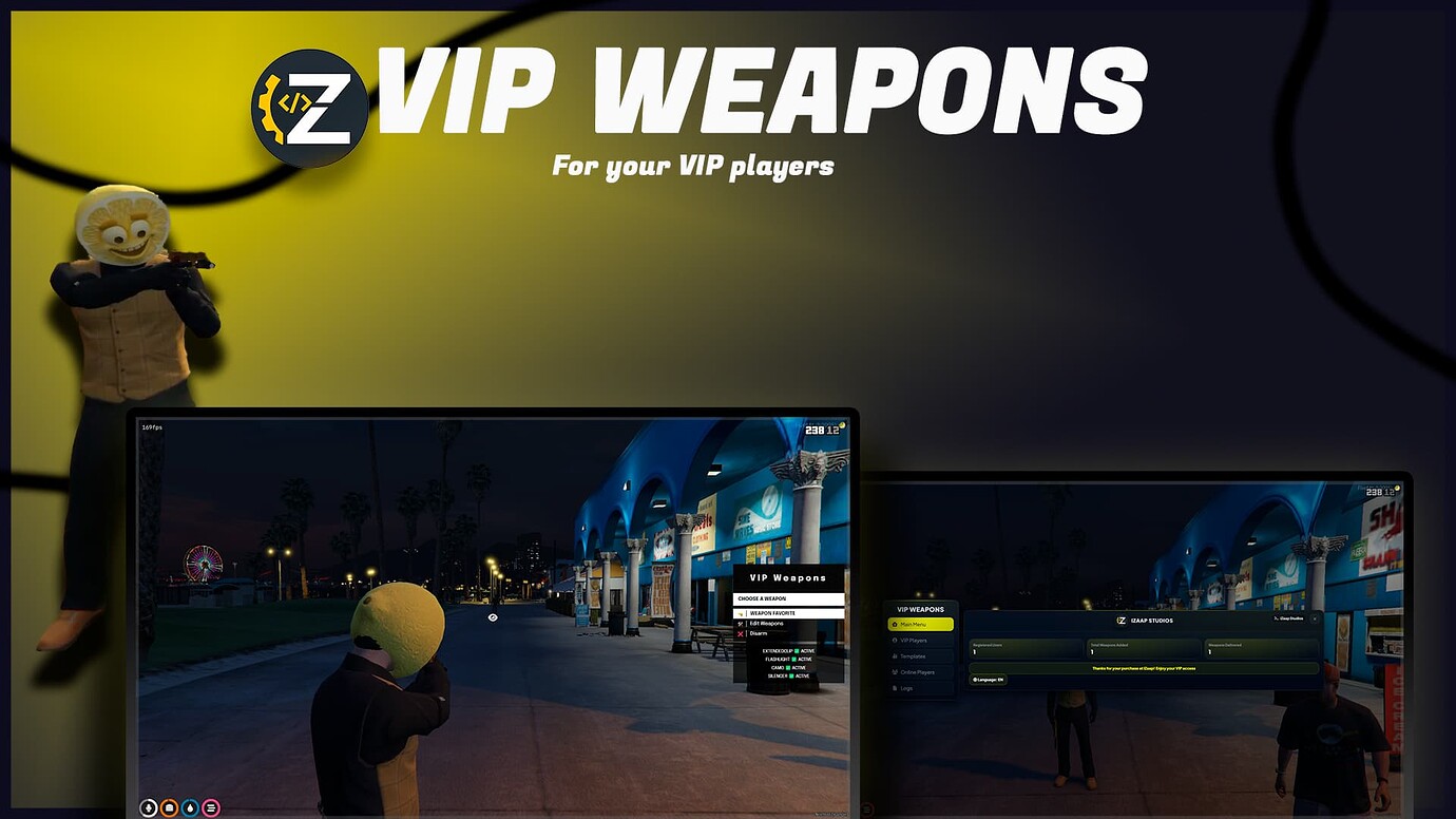 Ultimate VipWeapons - Vip Weapons | QBCore & ESX | - FiveM Releases ...