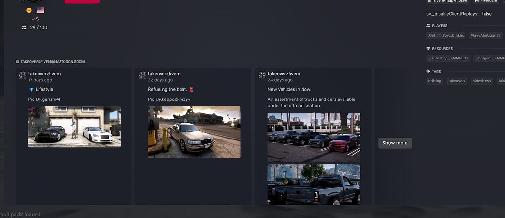 Reviews and Server Pictures - Server Owners - Cfx.re Community