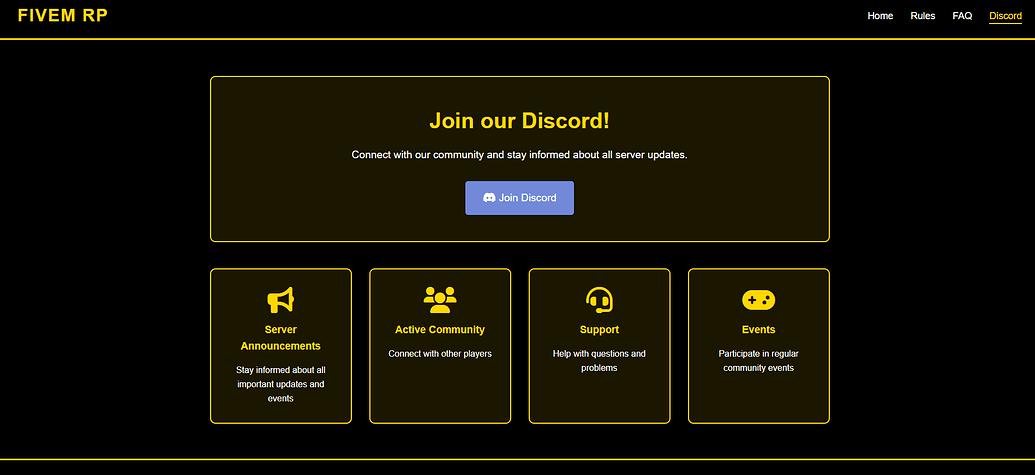 SirRezi_Website – Modern Server Website Template for FiveM v2 [Free ...