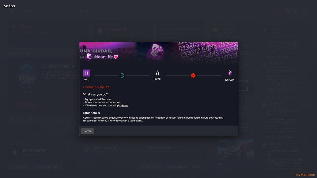Failed to open packfile: ReadBulk of header failed: Failed to fetch: Failure downloading ...