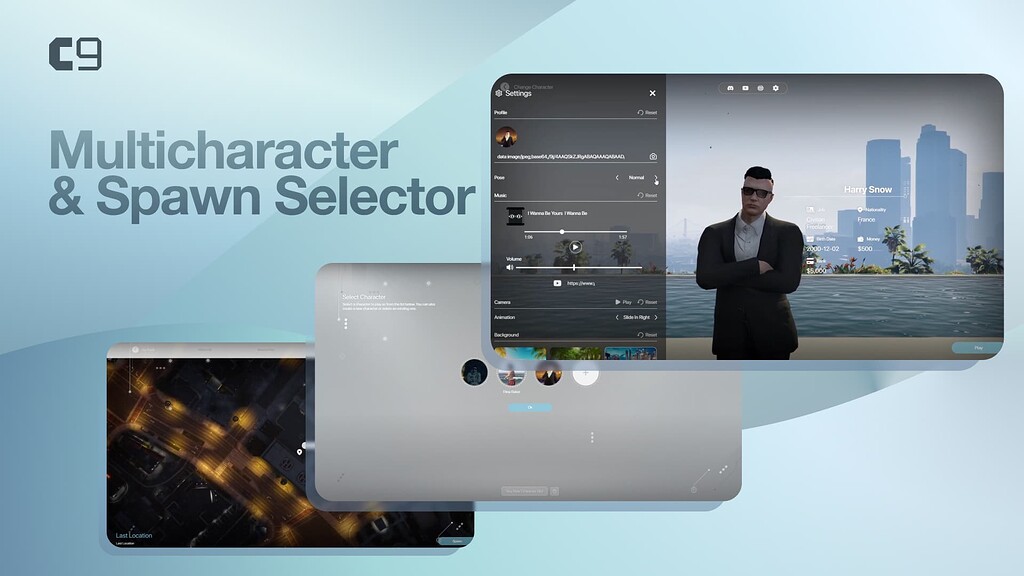 Code9 | Best Multicharacter & Spawn Selector - FiveM Releases - Cfx.re Community