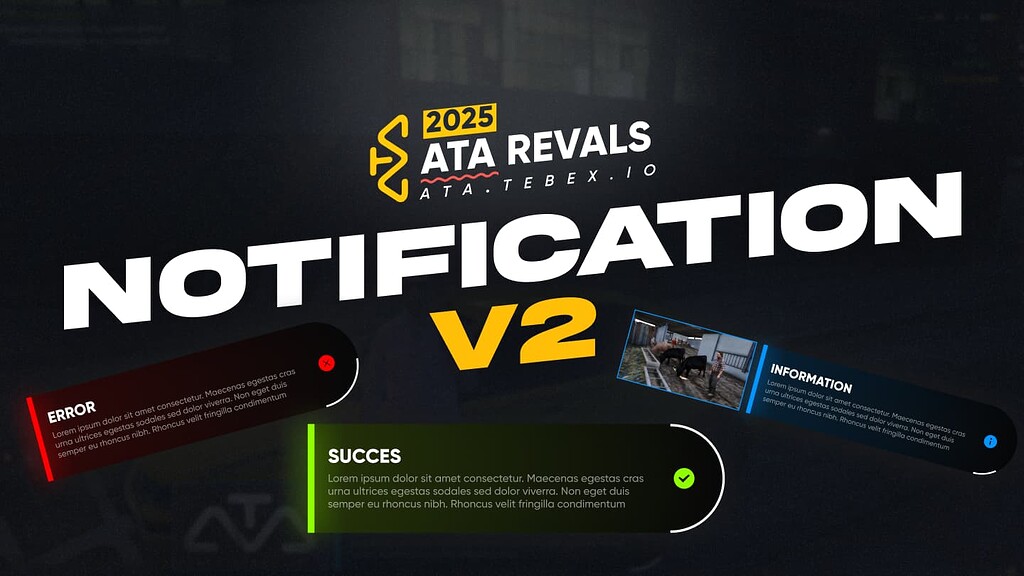 Ata Notify v2 (っ )っ [ 4€ ] - FiveM Releases - Cfx.re Community