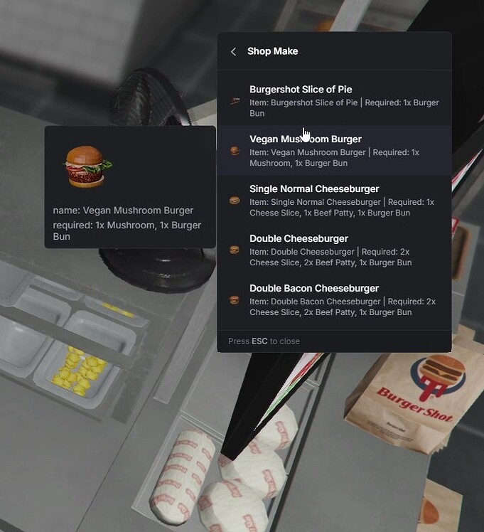 FIveM BurgerShot Script V2 | Advanced BurgerShot 2025 | ESX, QBCore, QBox - FiveM Releases - Cfx ...
