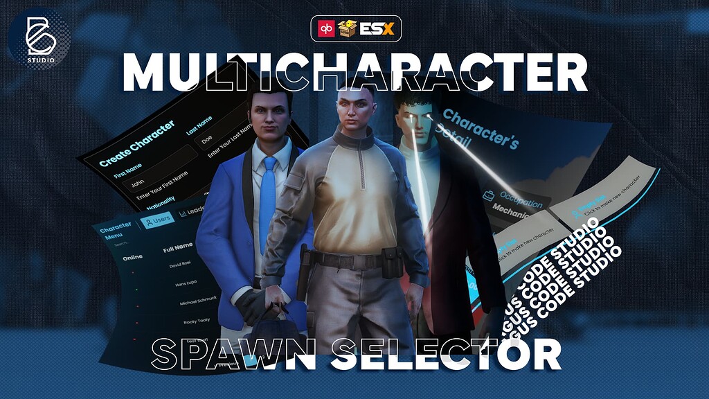 Multicharacter & Spawn Selector [ESX/QB/QBX] - FiveM Releases - Cfx.re Community