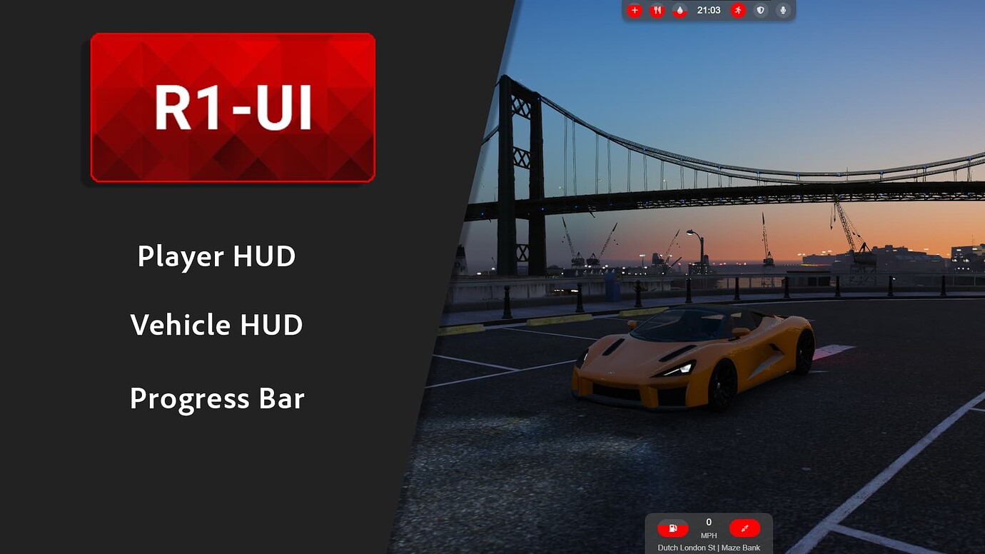 [SALE | £2.99] - Player/Vehicle HUD + Progress Bar [QB/QBOX] - FiveM ...