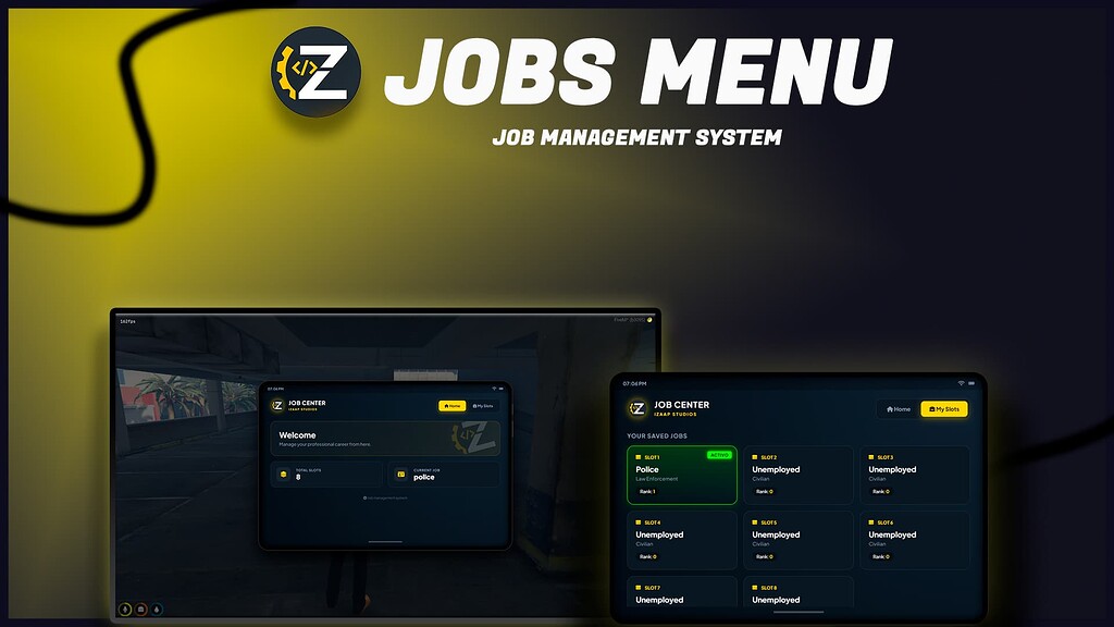 Job Menu System | Multi-Slot Jobs with UI & Database Sync - FiveM ...