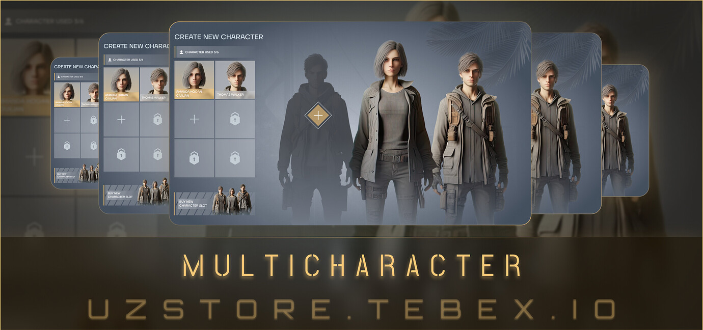 [QB/ESX] Multicharacter + Notification | Advanced Multicharacter | RGB ...