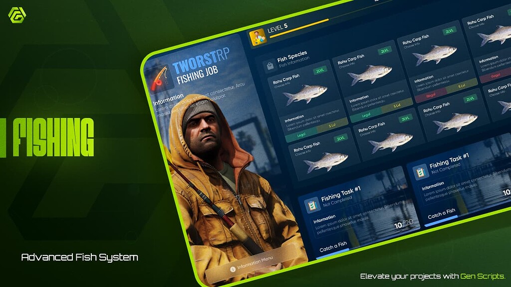 [PAID][QB/ESX] GEN Advanced Fishing Job (2 Minigame)(Custom Zones ...