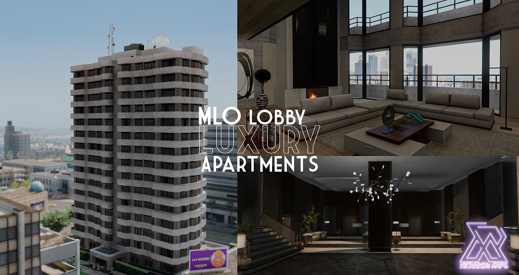 [MLO] [PAID] High Luxury Modern Apartments build + Lobby + Garage ...