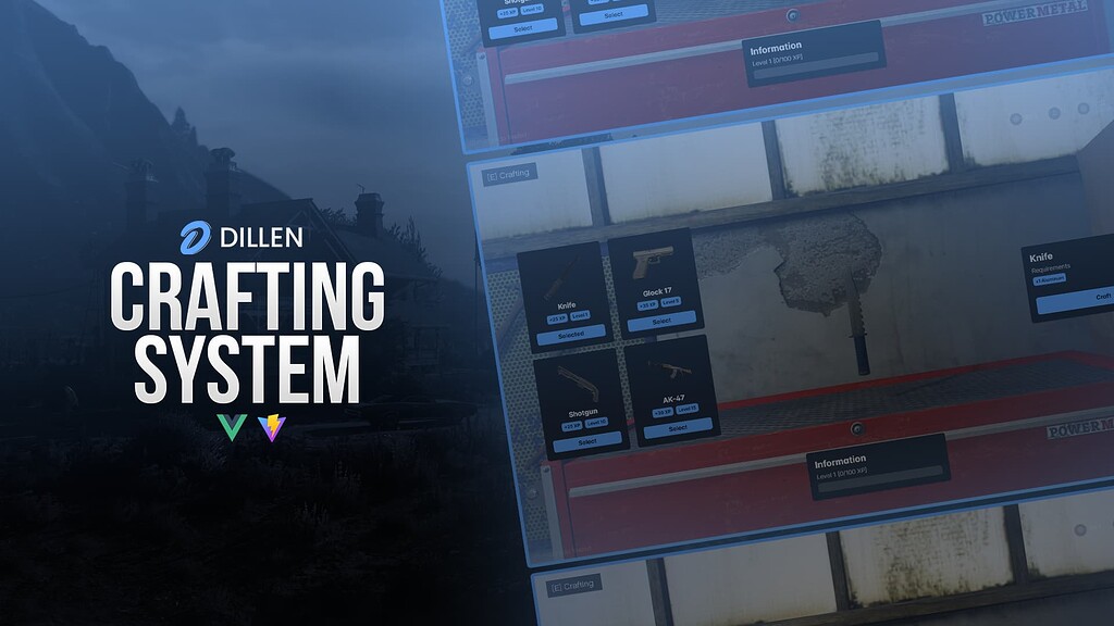 [PAID] Dillen Crafting System [ESX & QB-Core] - FiveM Releases - Cfx.re Community