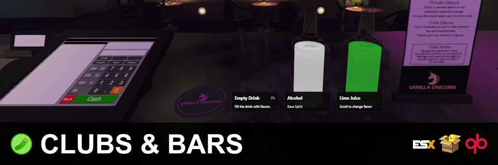 Pickle's Clubs | Work as a Bartender, Bouncer, and more! - FiveM ...