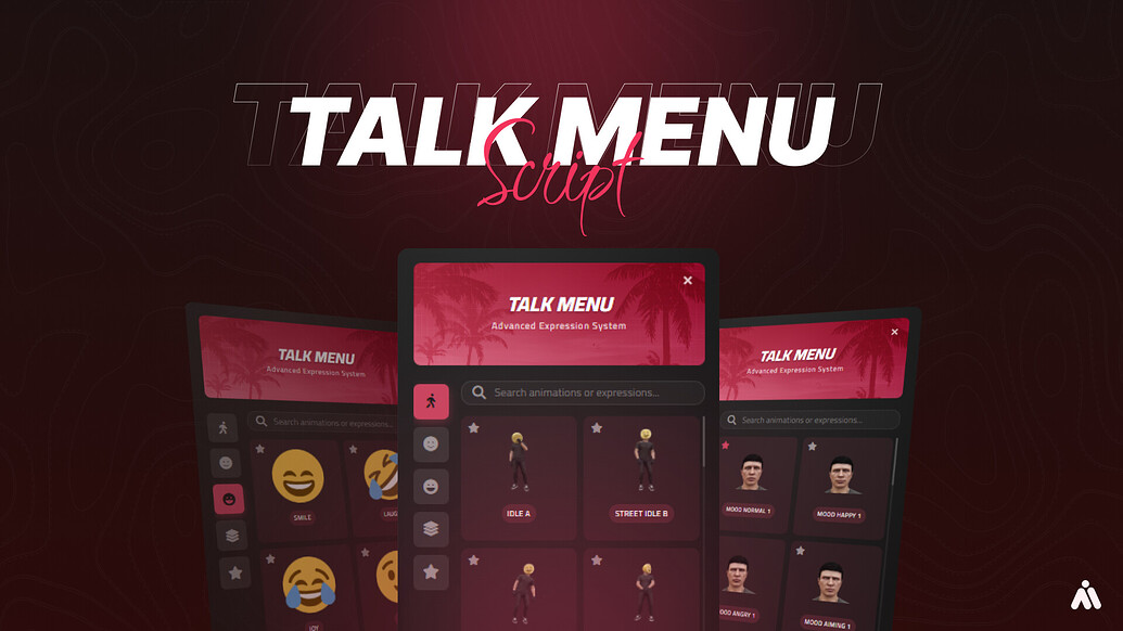 Mi TalkAnim Menu | Animations, Expressions, Emojis - FiveM Releases ...