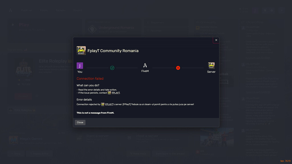 Connect - FiveM Client Support - Cfx.re Community
