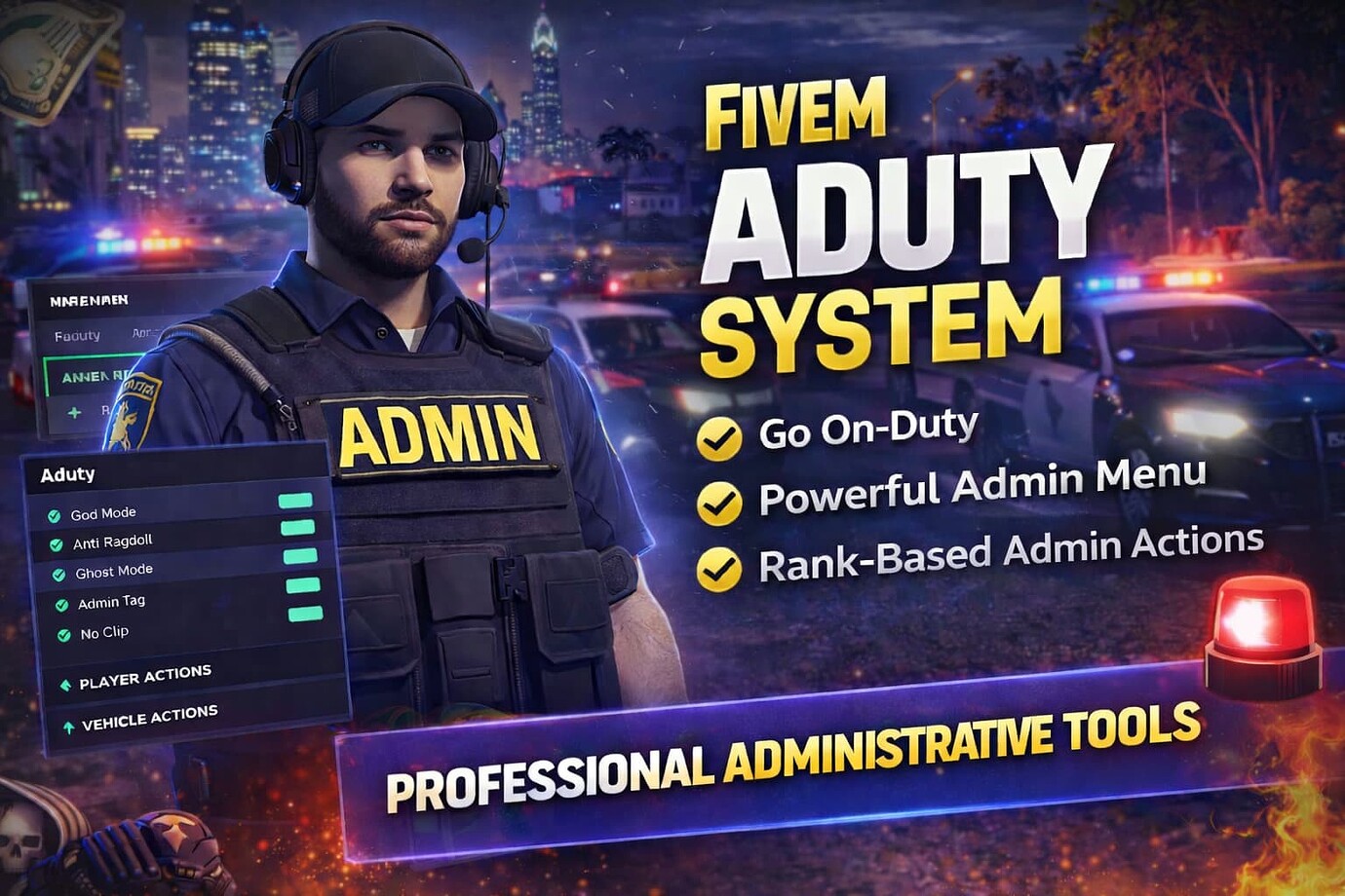 [ESX] Advanced Aduty System with Admin Menu - FiveM Releases - Cfx.re ...