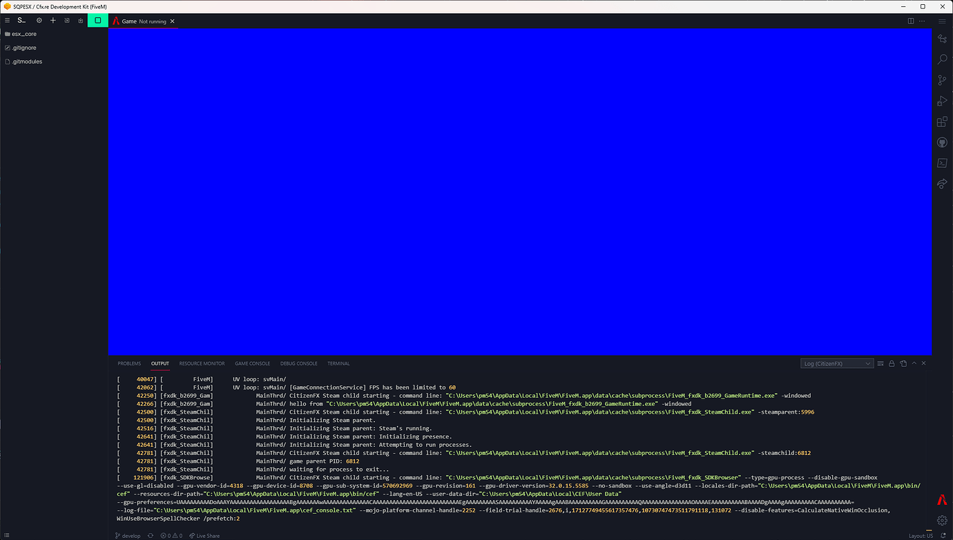 FxDK not running Game prewiew [solved] - FxDK Feedback - Cfx.re Community
