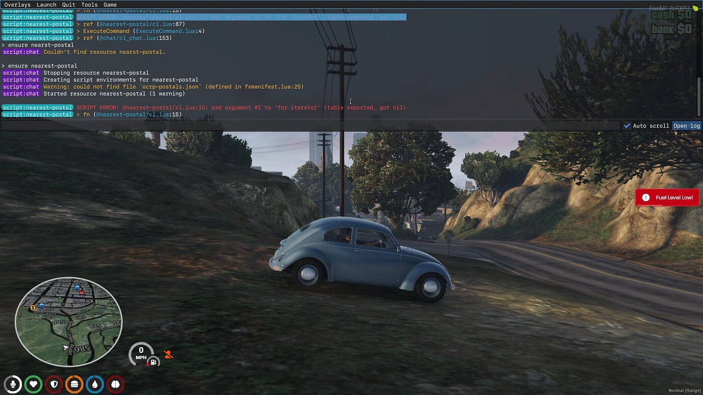 OCRP + Nearest Postal Script Error - QBCore - Cfx.re Community