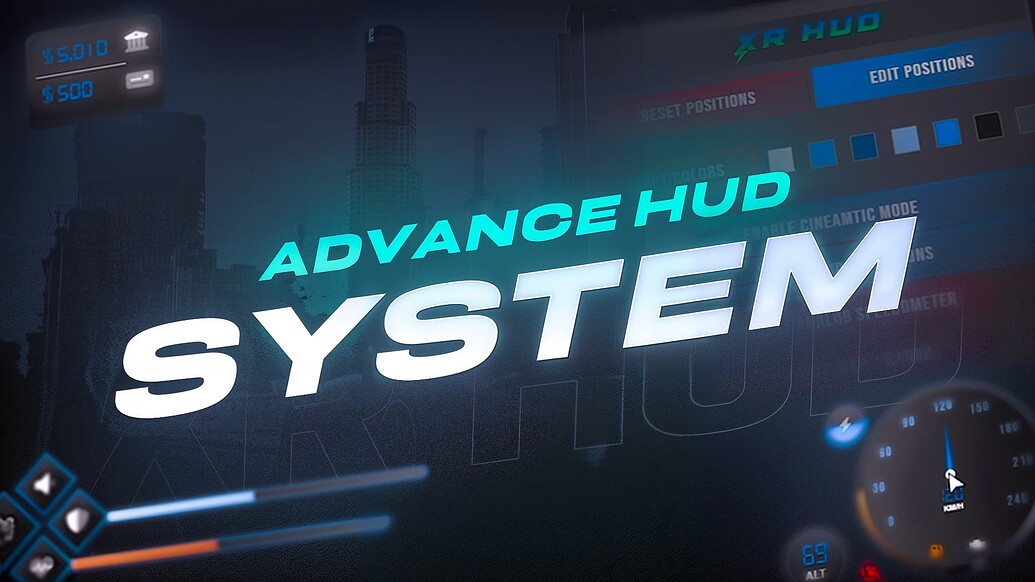 Advanced HUD System for FiveM |QB/QBOX | XR Developments - FiveM Releases - Cfx.re Community