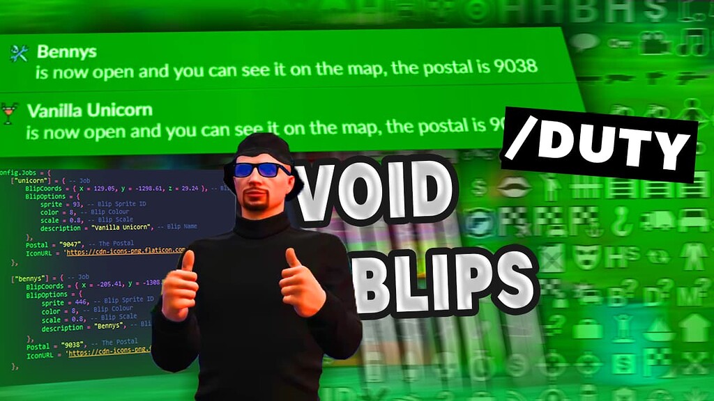 [PAID] [ESX] Void Blips - /duty - Show Job Blips When Open - FiveM ...