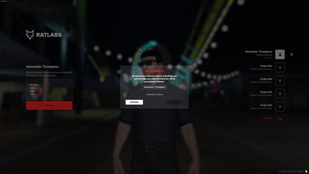 [QBCore] RAT-LOGIN - A Multicharacter Selection Script for FiveM ...