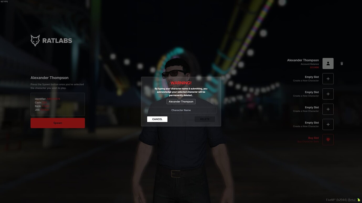 [QBCore] RAT-LOGIN - A Multicharacter Selection Script for FiveM ...