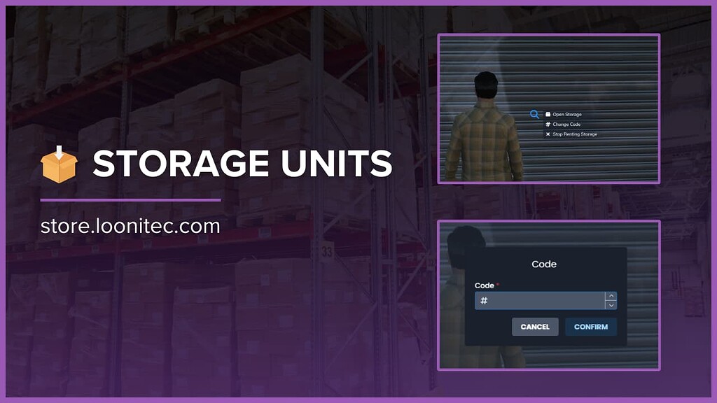 [PAID] Storage Units Script | Loonitec Scripts - FiveM Releases - Cfx ...