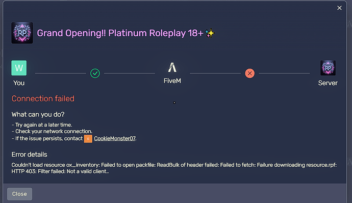 Failed to open packfile: ReadBulk of header failed: Failed to fetch: Failure downloading ...