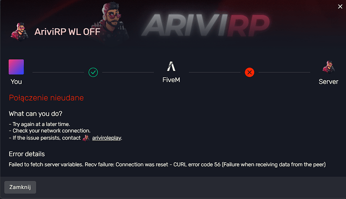 I can't join and arror! - FiveM Client Support - Cfx.re Community