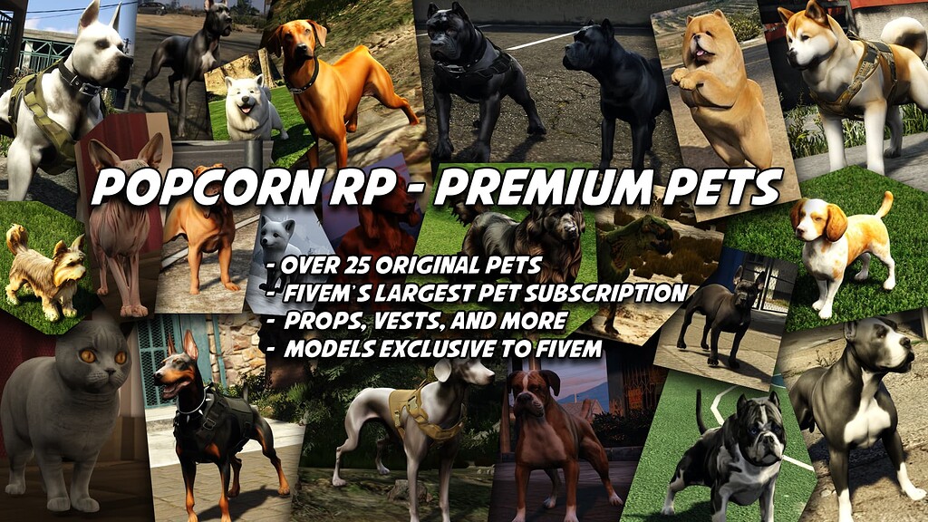Premium Pets Subscription - FiveM's Largest Pet Subscription - FiveM ...