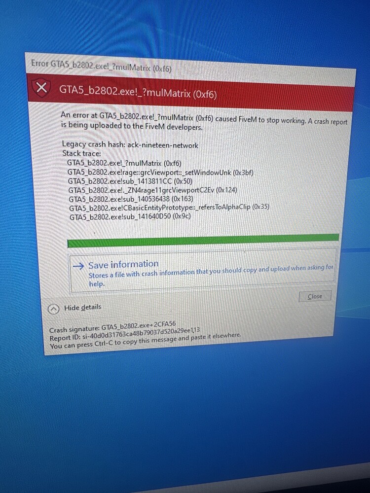 Fivem crashes n errors - FiveM Client Support - Cfx.re Community