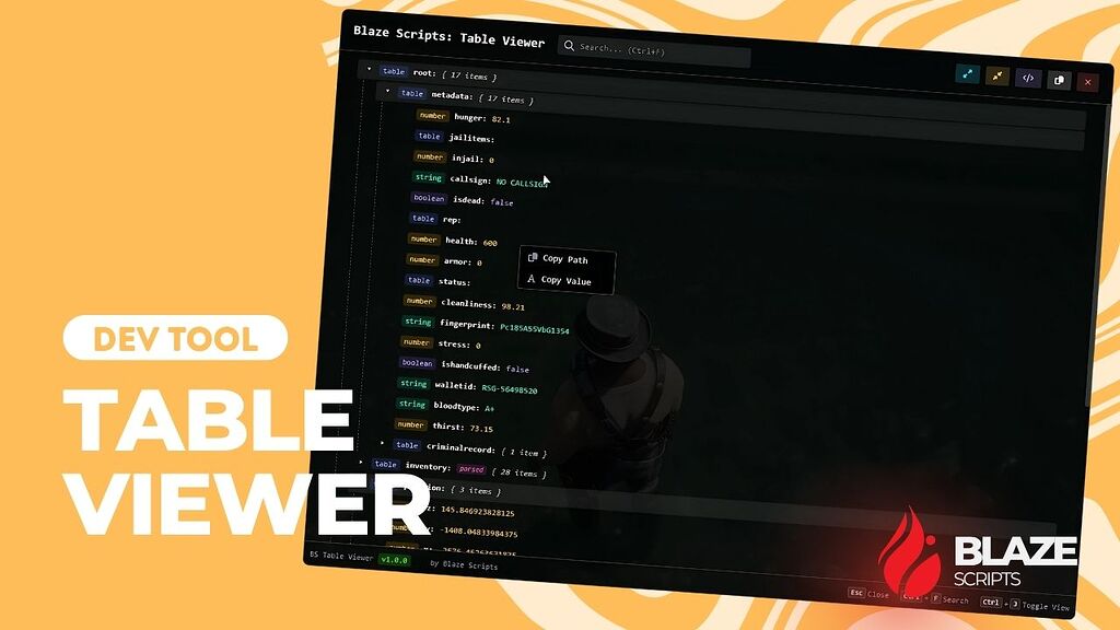 [FREE] LUA Table Viewer (Developer Tool) - FiveM Releases - Cfx.re Community