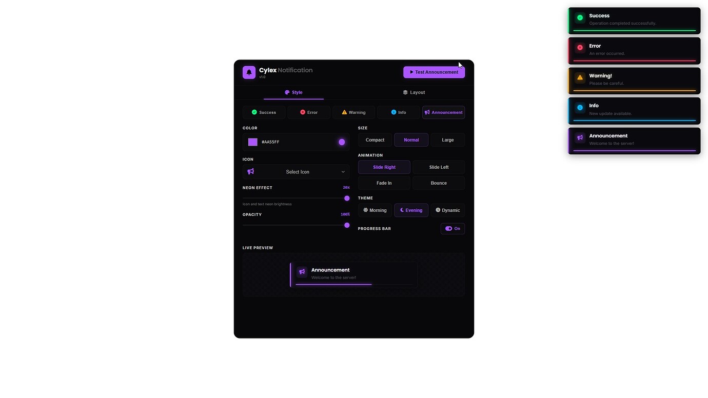 [FREE] Cylex Notification System | Modern UI • Animations - FiveM ...