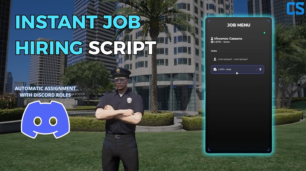 [ESX / QBCORE] CS MULTIJOB - MULTIJOB SYSTEM WITH DISCORD FEATURES - FiveM Releases - Cfx.re ...