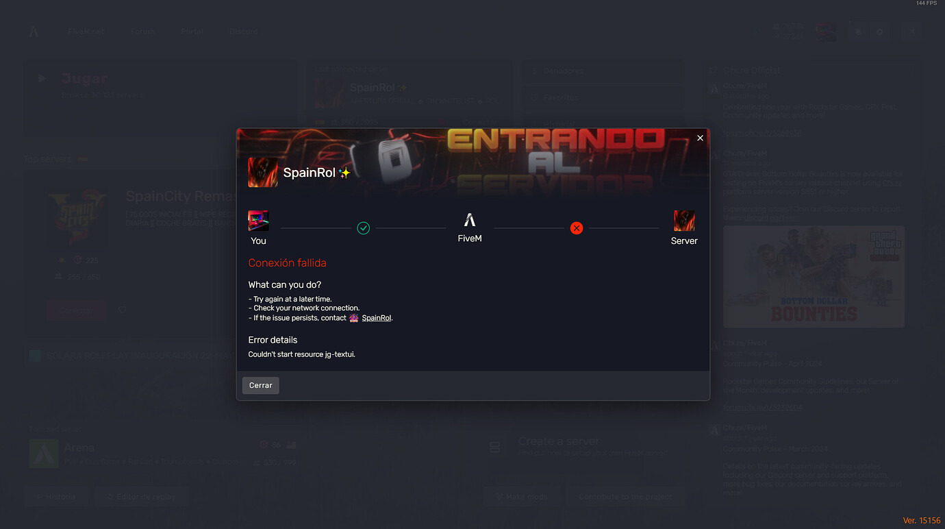 Couldn't start resource jg-textui - FiveM Client Support - Cfx.re Community