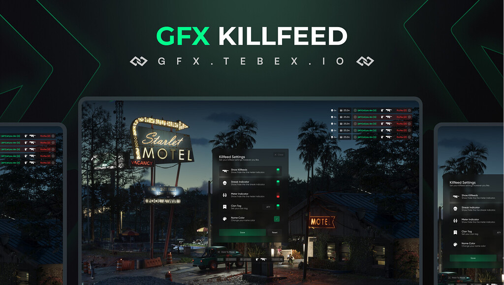 Fivem | GFX Advanced Killfeed (Tebex Integration for Colors) - FiveM ...