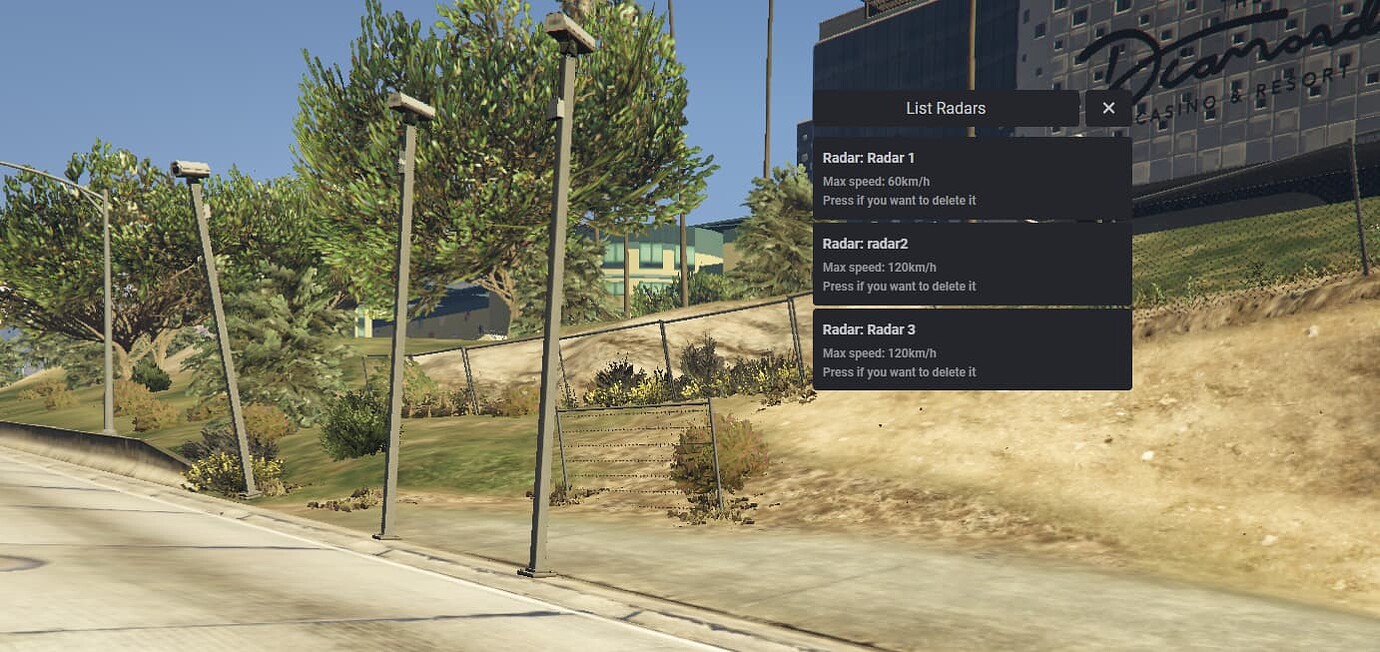 [ESX] Radars Ingame - FiveM Releases - Cfx.re Community