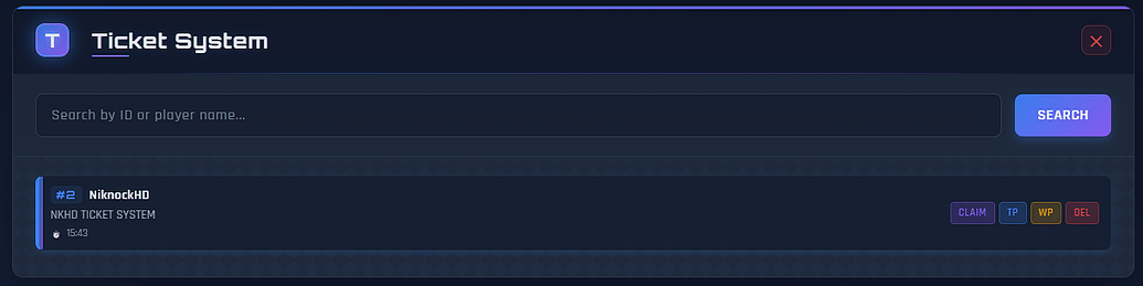[FREE] NKHD Ticket System - FiveM Releases - Cfx.re Community