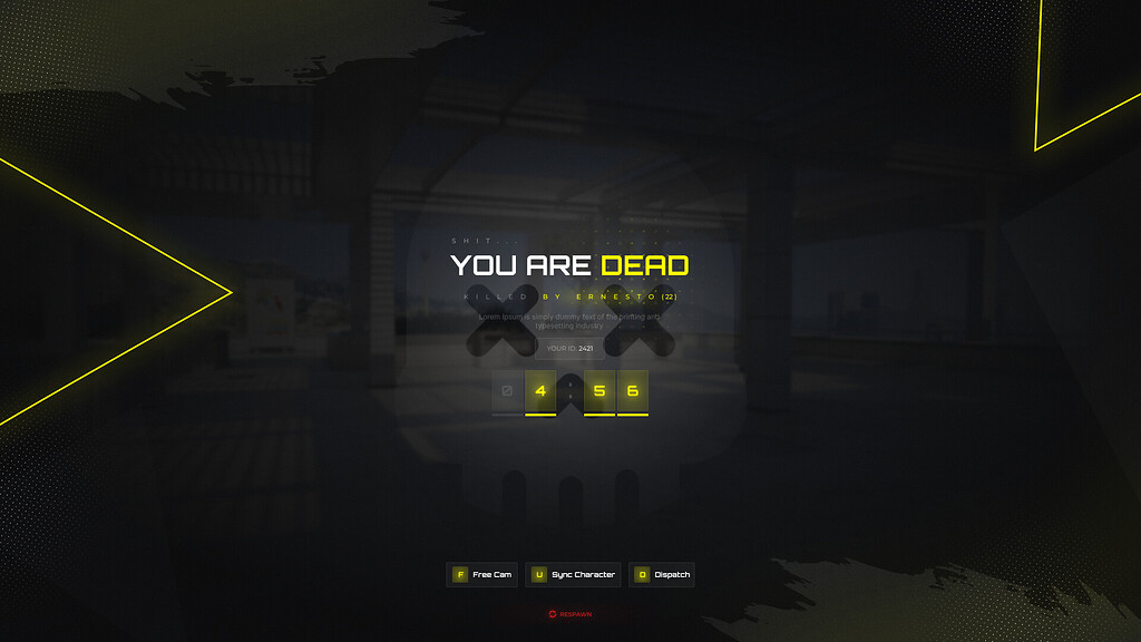 Modern Deathscreen - FiveM Releases - Cfx.re Community