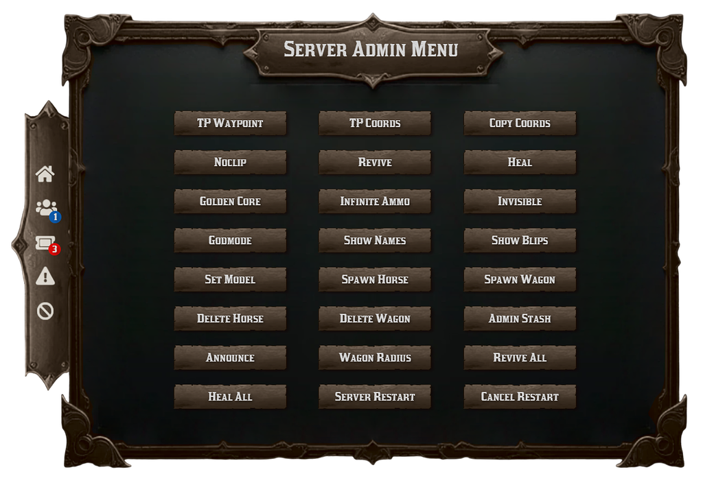 The Ultimate Admin Menu for RedM Servers [Vorp] - RedM Releases - Cfx ...