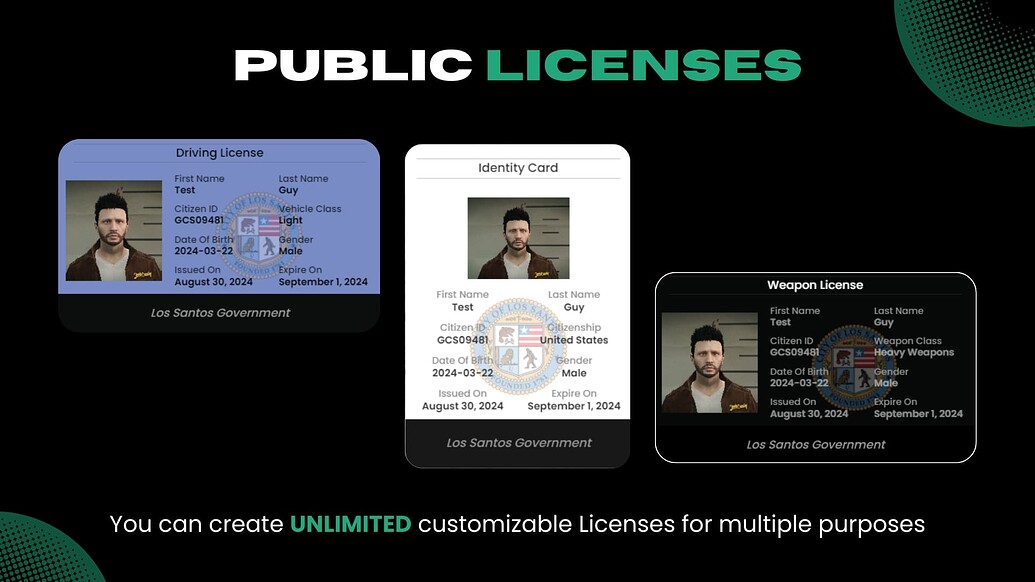 Ultimate License System | One and Only - FiveM Releases - Cfx.re Community